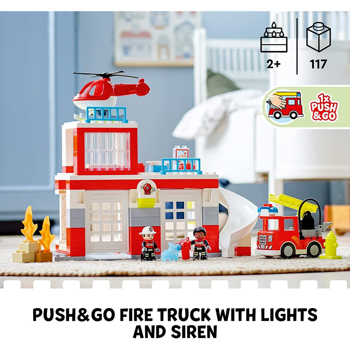 DUPLO® FIRE STATION & HELICOPTER - 10970 – Brick By Brick Kenya